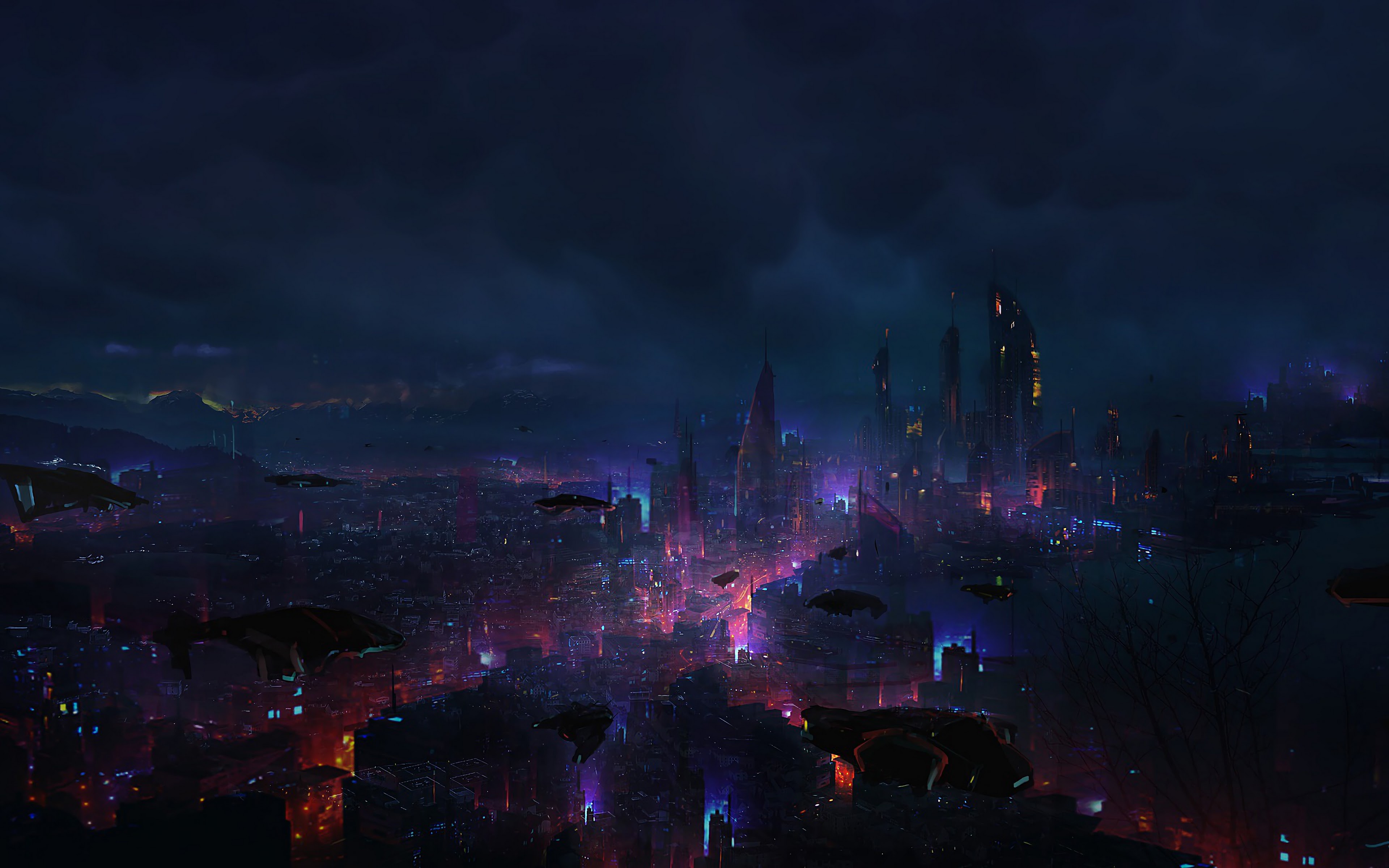 4k Space City Wallpapers - Wallpaper Cave