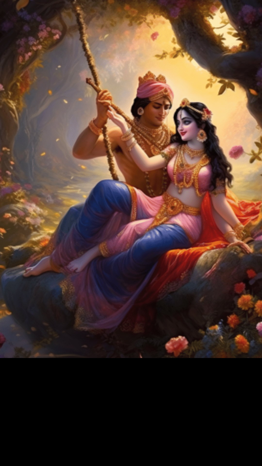 Radha Krishna AI Wallpapers - Wallpaper Cave