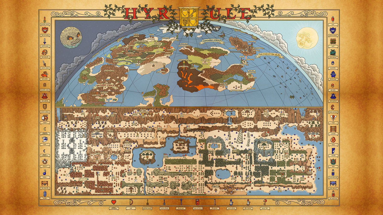 Hyrule Map Wallpapers - Wallpaper Cave