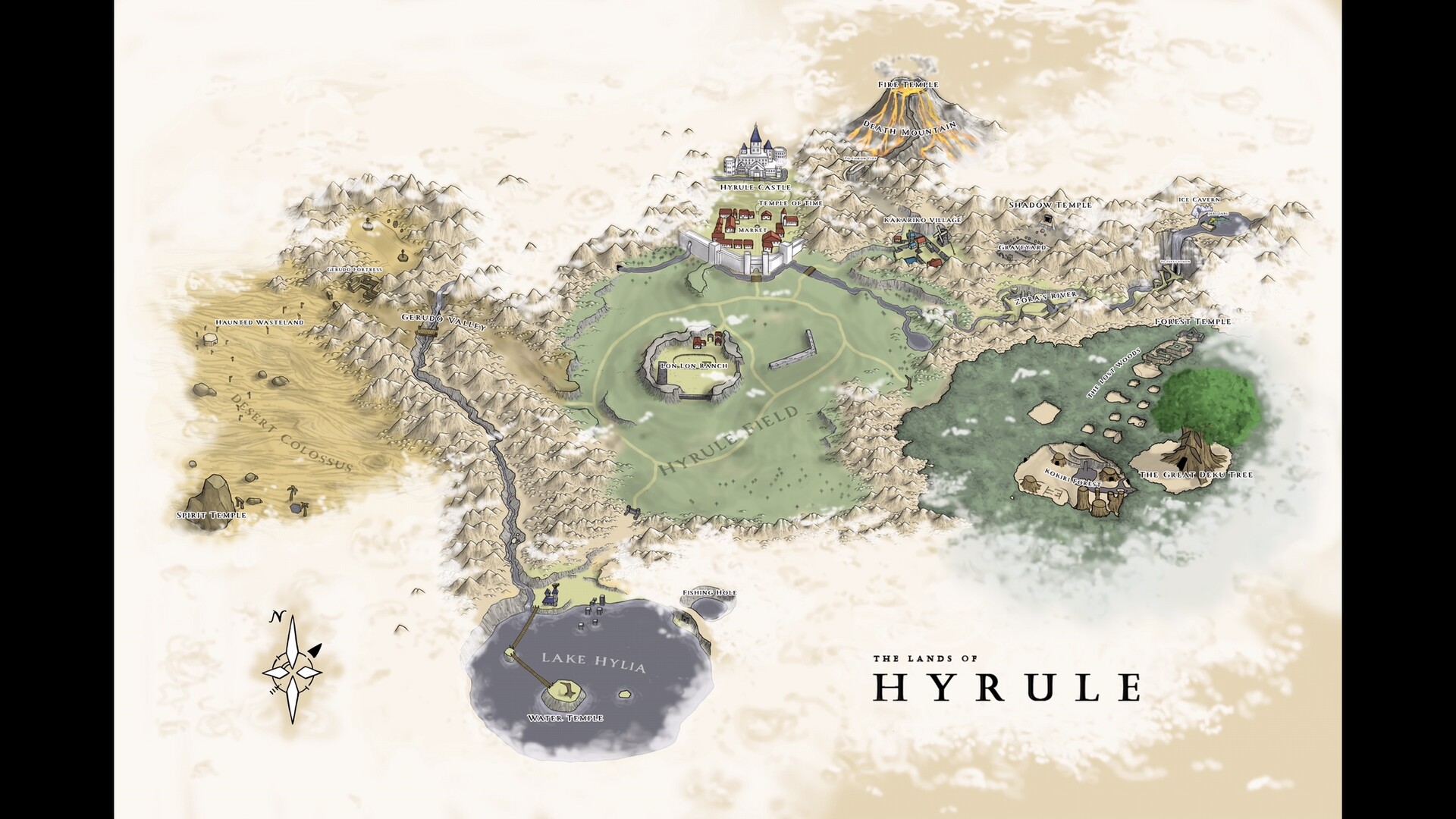 Hyrule Map Wallpapers - Wallpaper Cave
