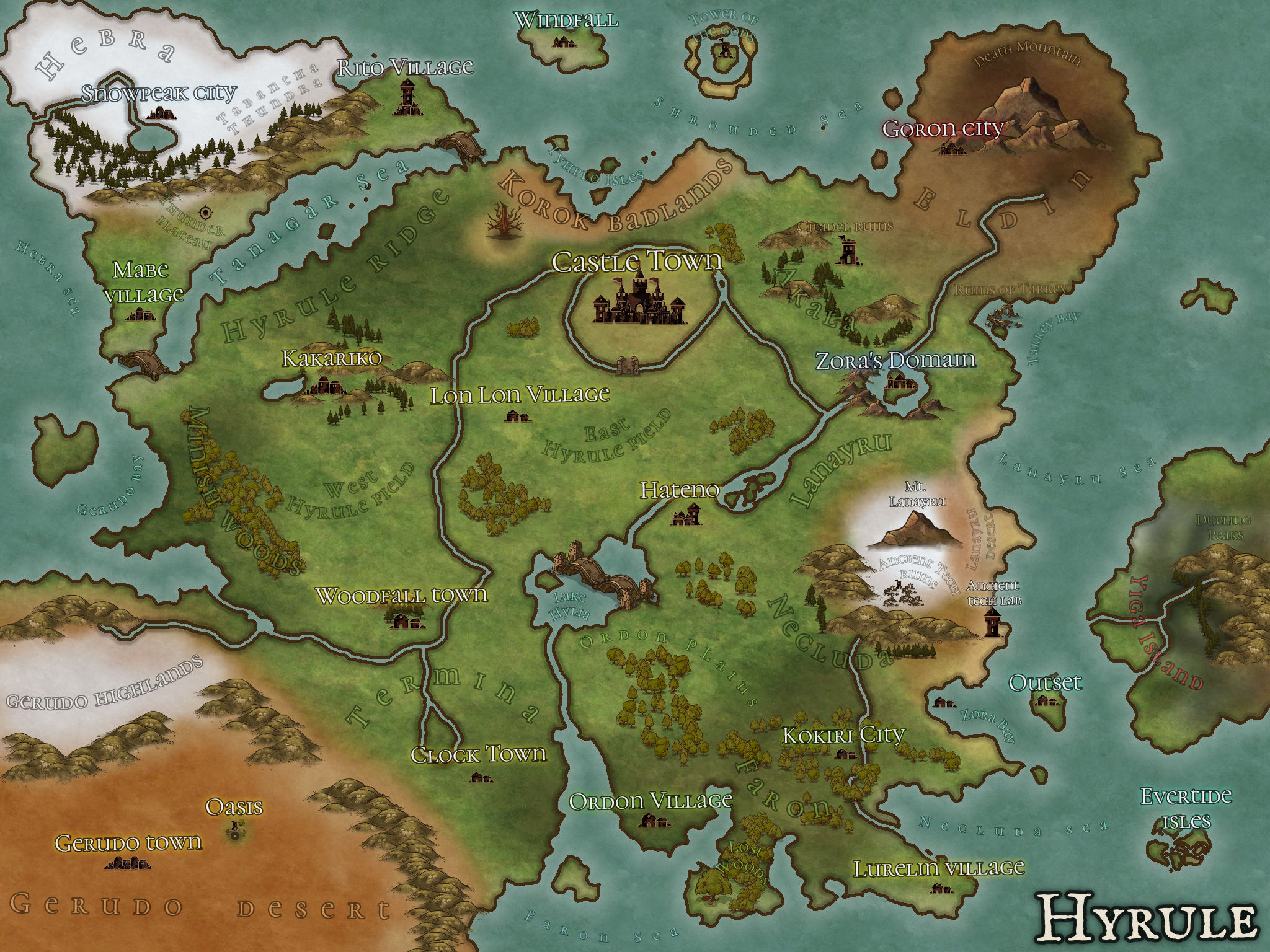 Hyrule Map Wallpapers - Wallpaper Cave