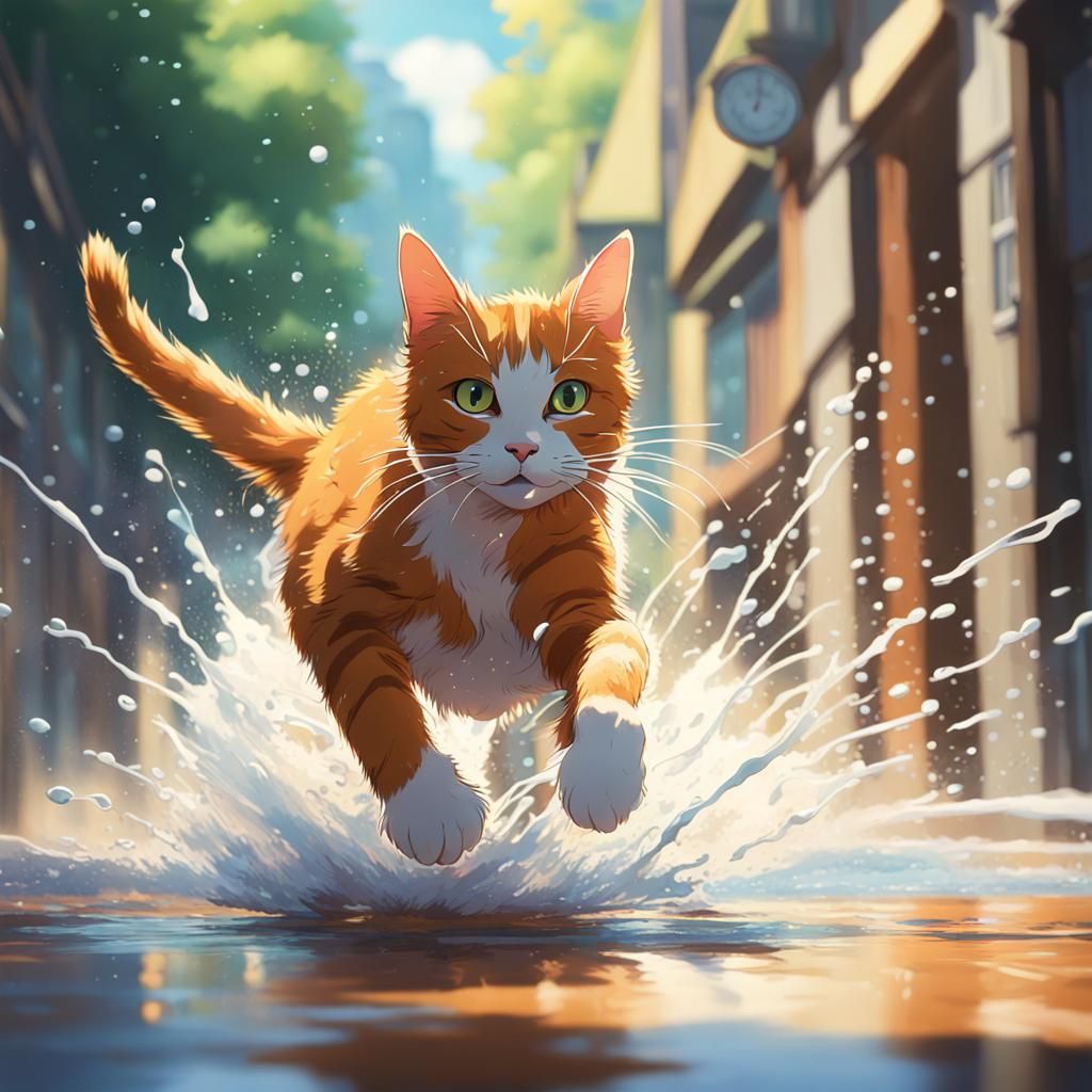 Cat Running Wallpapers - Wallpaper Cave