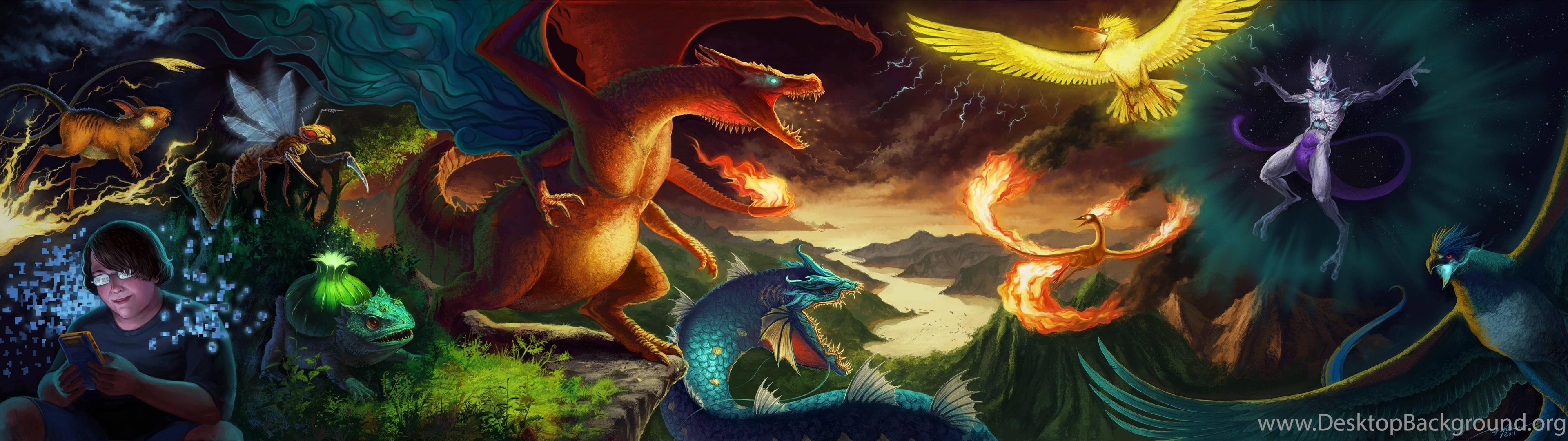 Pokémon Dual Monitor Wallpapers - Wallpaper Cave
