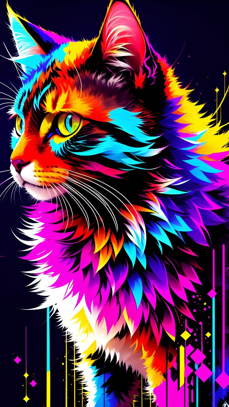 Cat Abstract Wallpapers - Wallpaper Cave