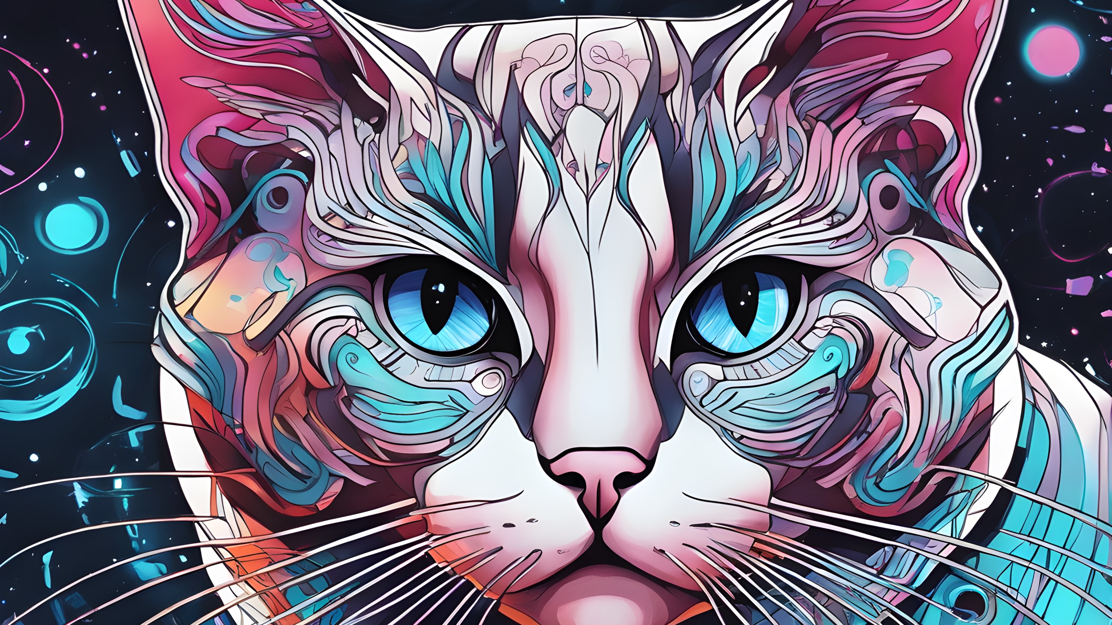 Cat Abstract Wallpapers - Wallpaper Cave