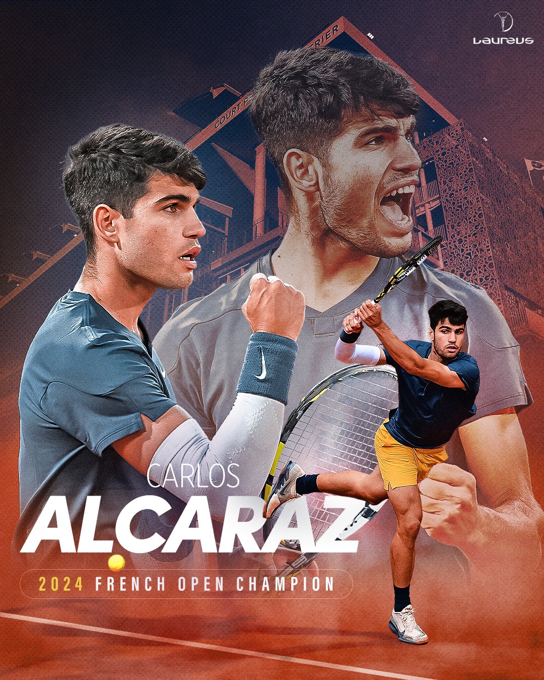 Carlos Alcaraz Roland Garros Champion 2024 Wallpapers - Wallpaper Cave