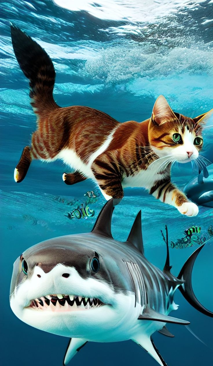 Shark Cat Wallpapers - Wallpaper Cave
