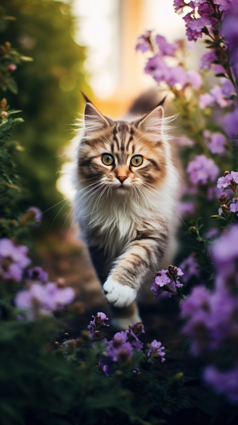 Kittens Playing With Flowers Wallpapers - Wallpaper Cave