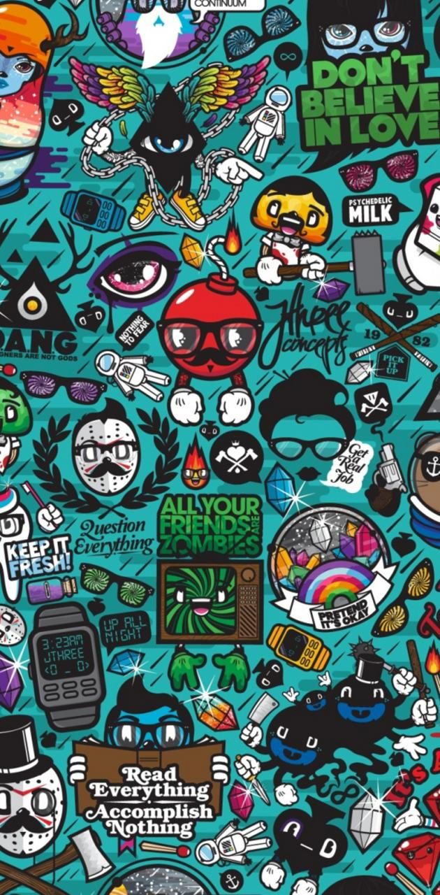 Sticker Bomb iPhone Wallpapers - Wallpaper Cave