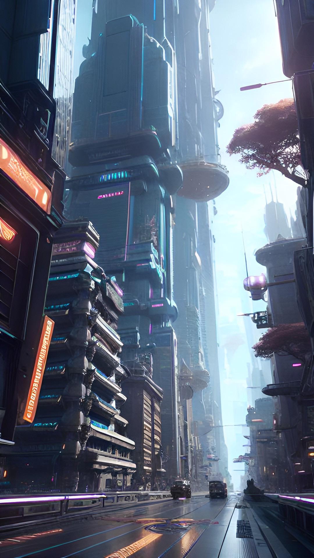 Futuristic City iPhone Wallpapers - Wallpaper Cave