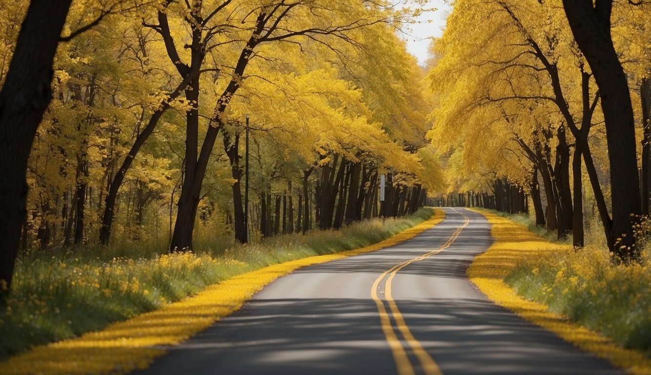 Yellow Spring Roads Wallpapers - Wallpaper Cave