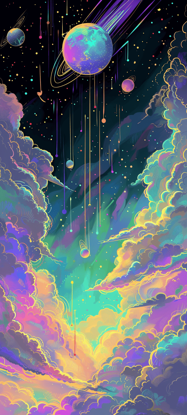 Space Art Phone Wallpapers - Wallpaper Cave