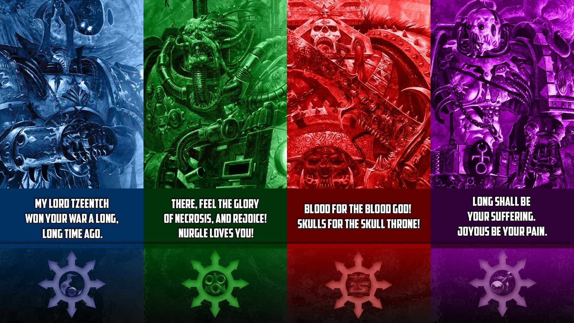 Warhammer 40k Chaos Gods Wallpaper