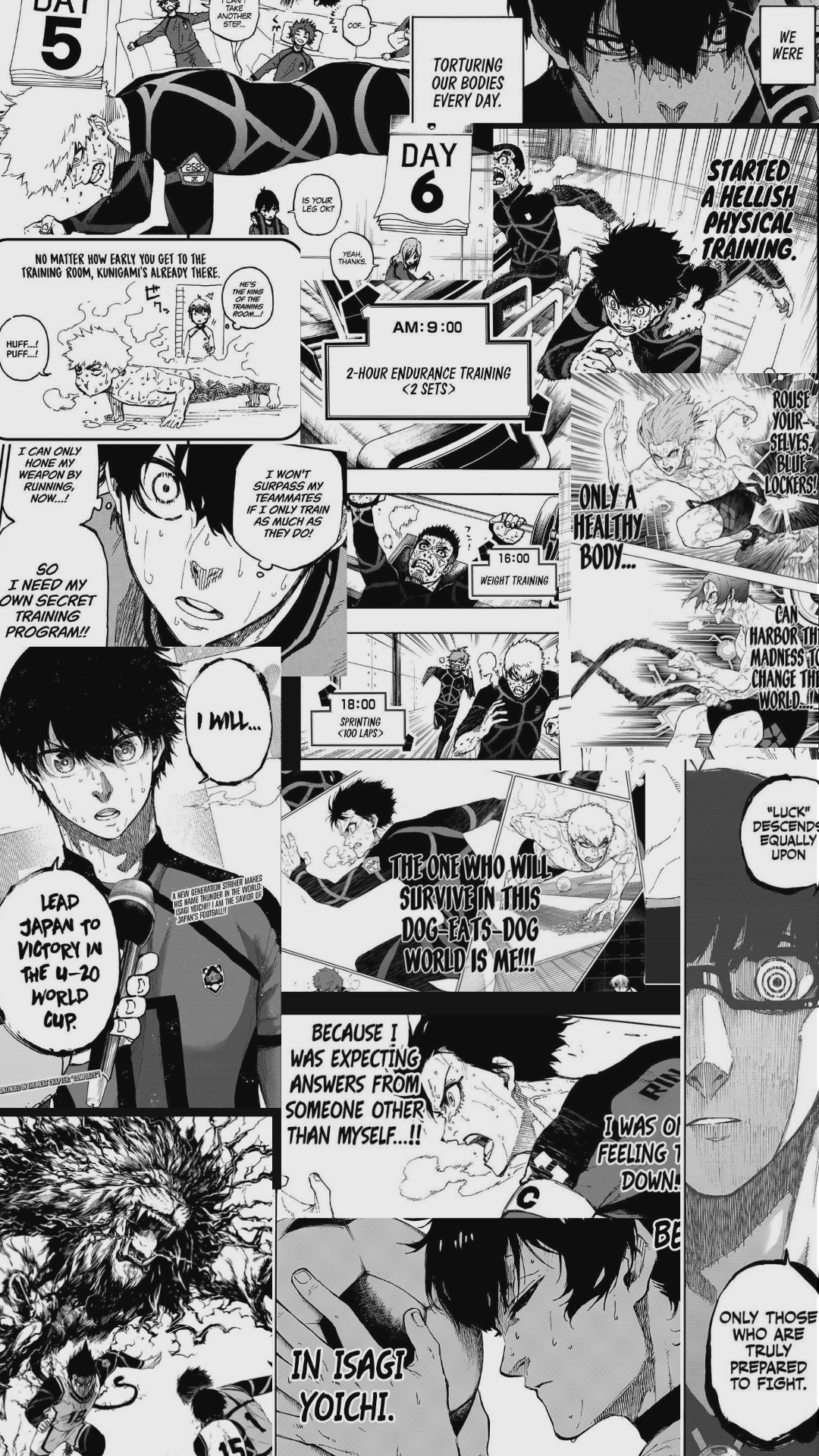 Blue Lock Manga Panel Phone Wallpapers - Wallpaper Cave