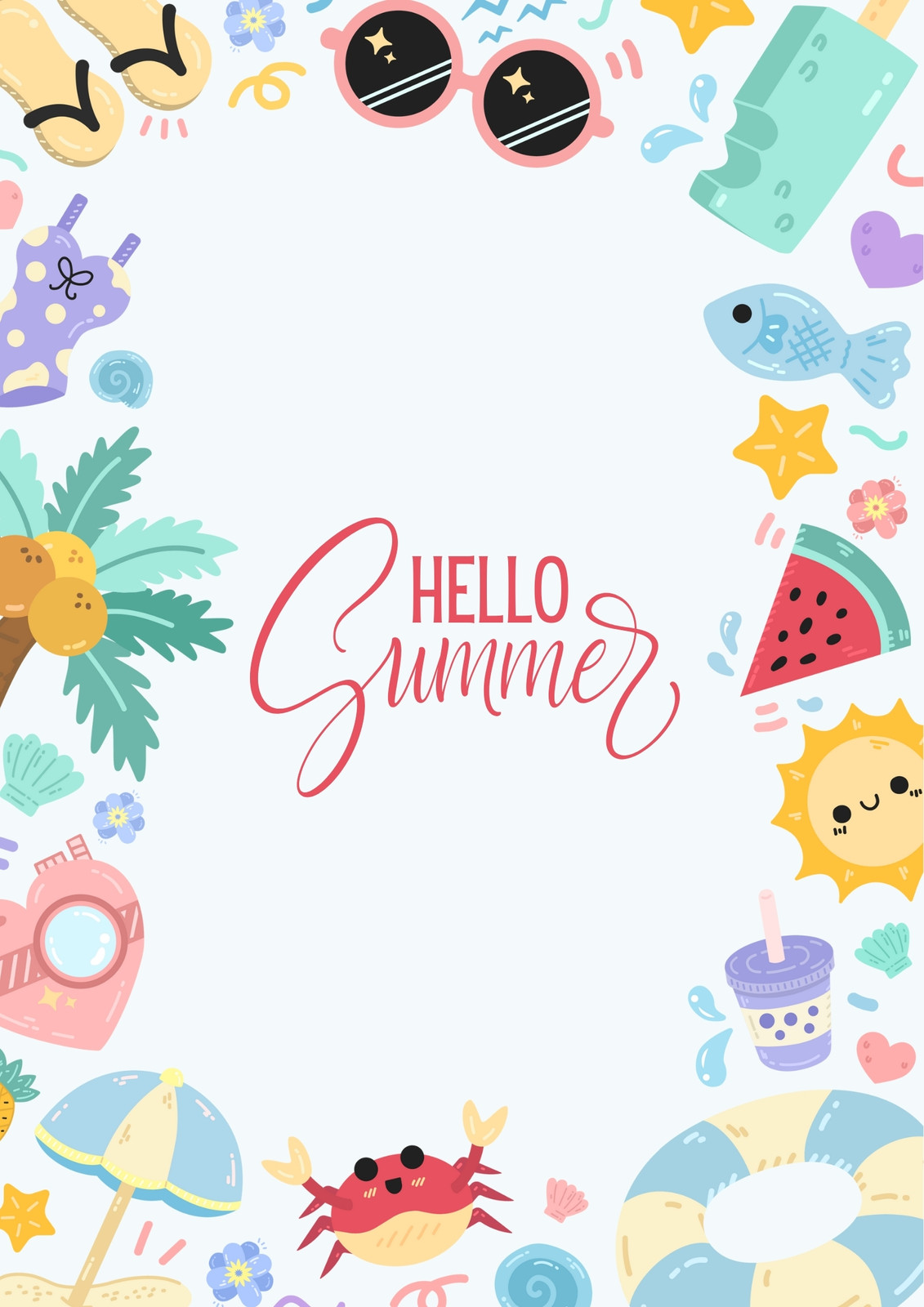 Hello Summer Collage Wallpapers - Wallpaper Cave