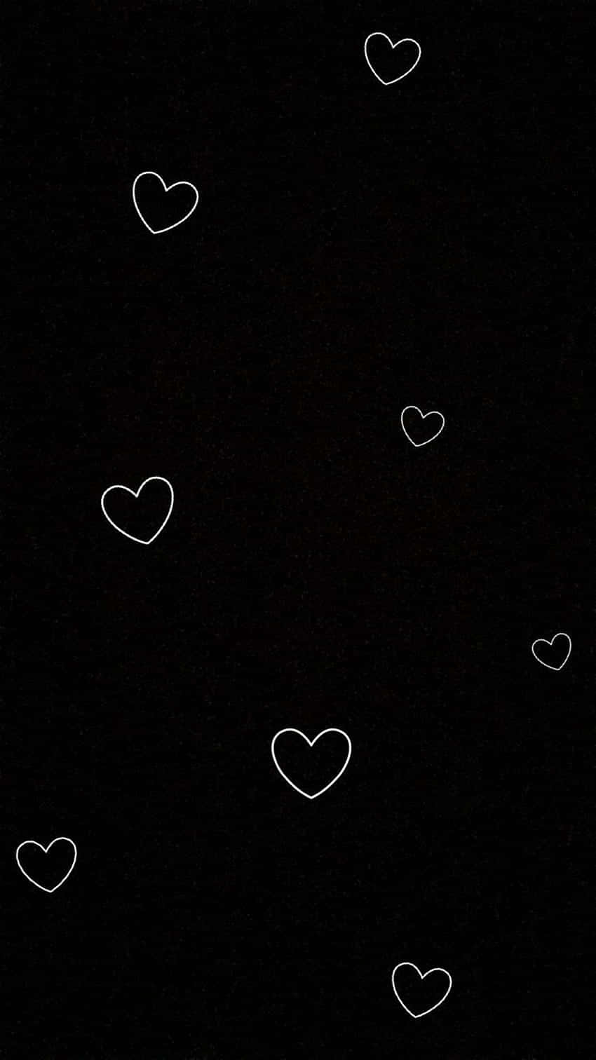 iPhone Heart Black Wallpapers - Wallpaper Cave