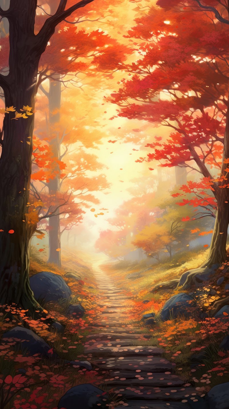 Anime Autumn View Wallpapers - Wallpaper Cave