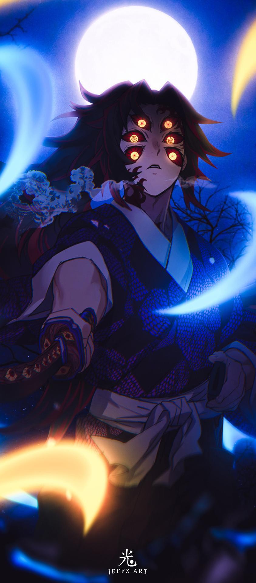 Blue And Red Demon Slayer Wallpapers - Wallpaper Cave