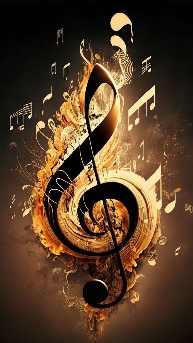 Music Symbols Gold Wallpapers - Wallpaper Cave