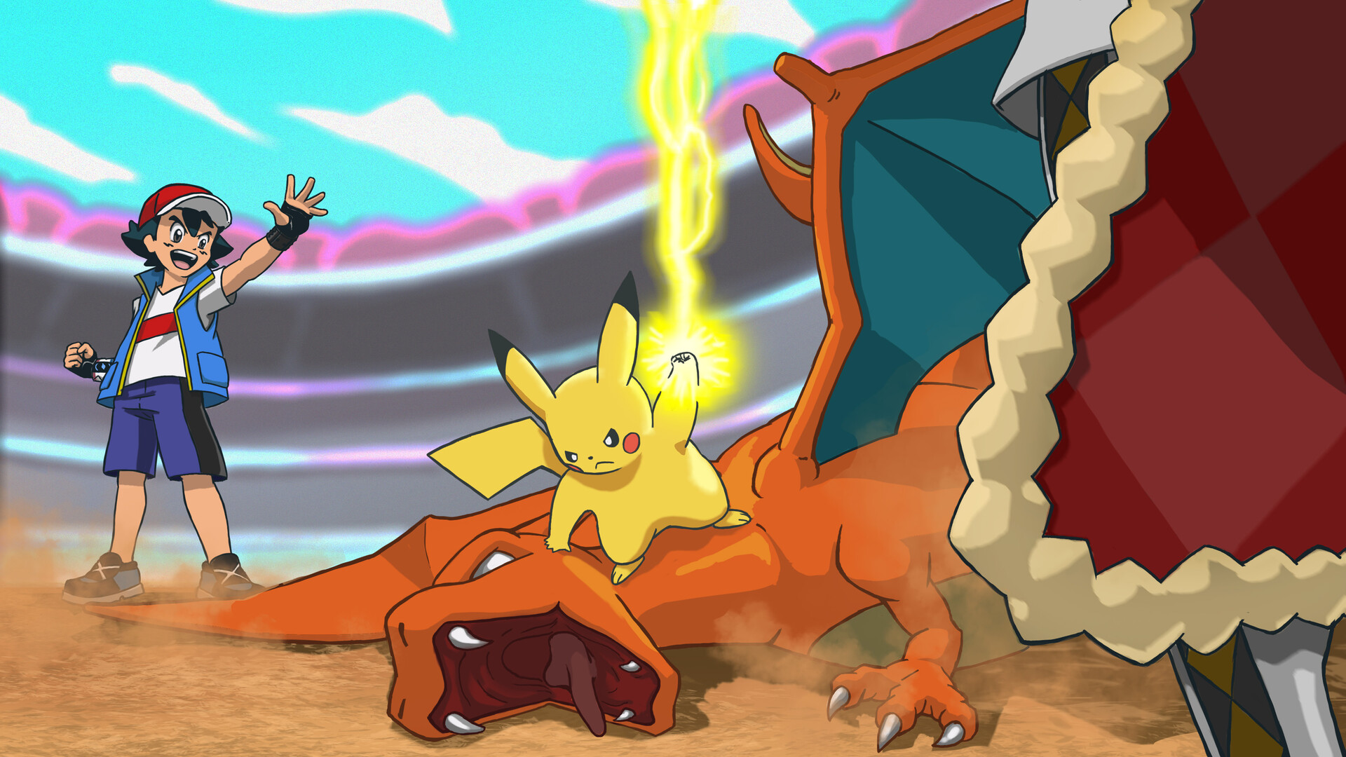 Pikachu Vs. Charizard Wallpapers - Wallpaper Cave