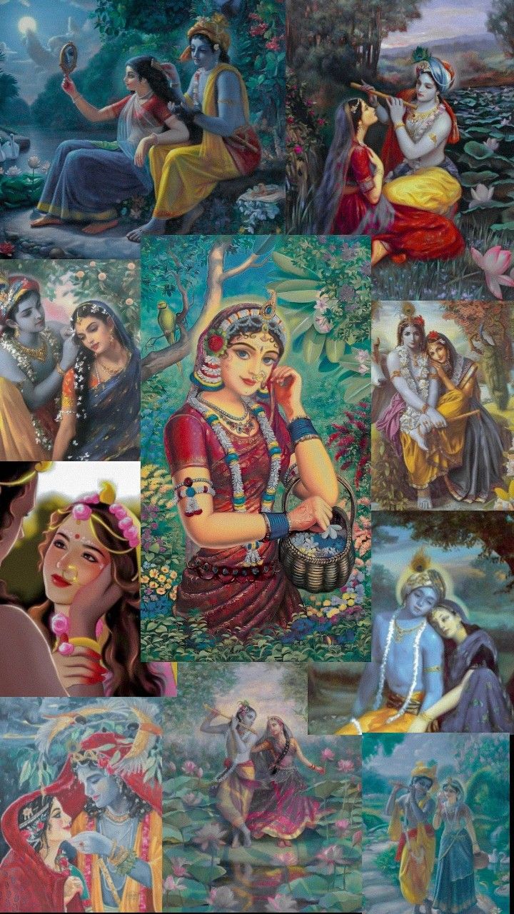 Radha Krishna Aesthetic Wallpapers - Wallpaper Cave