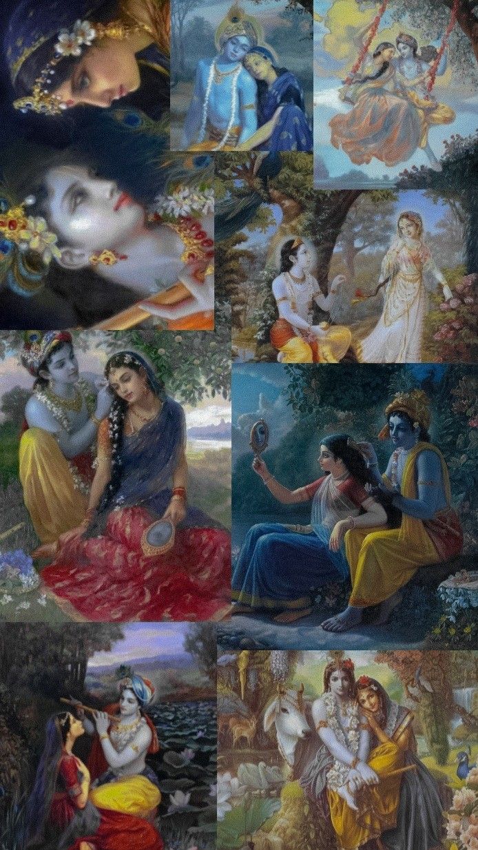 Radha Krishna Aesthetic Wallpapers - Wallpaper Cave