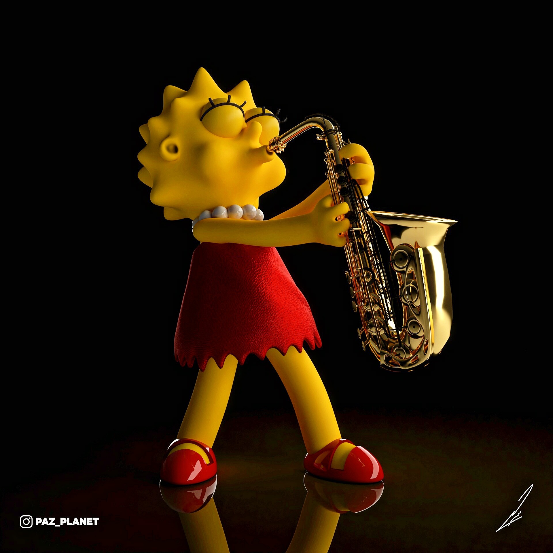 Lisa Simpson Saxophone Wallpapers - Wallpaper Cave