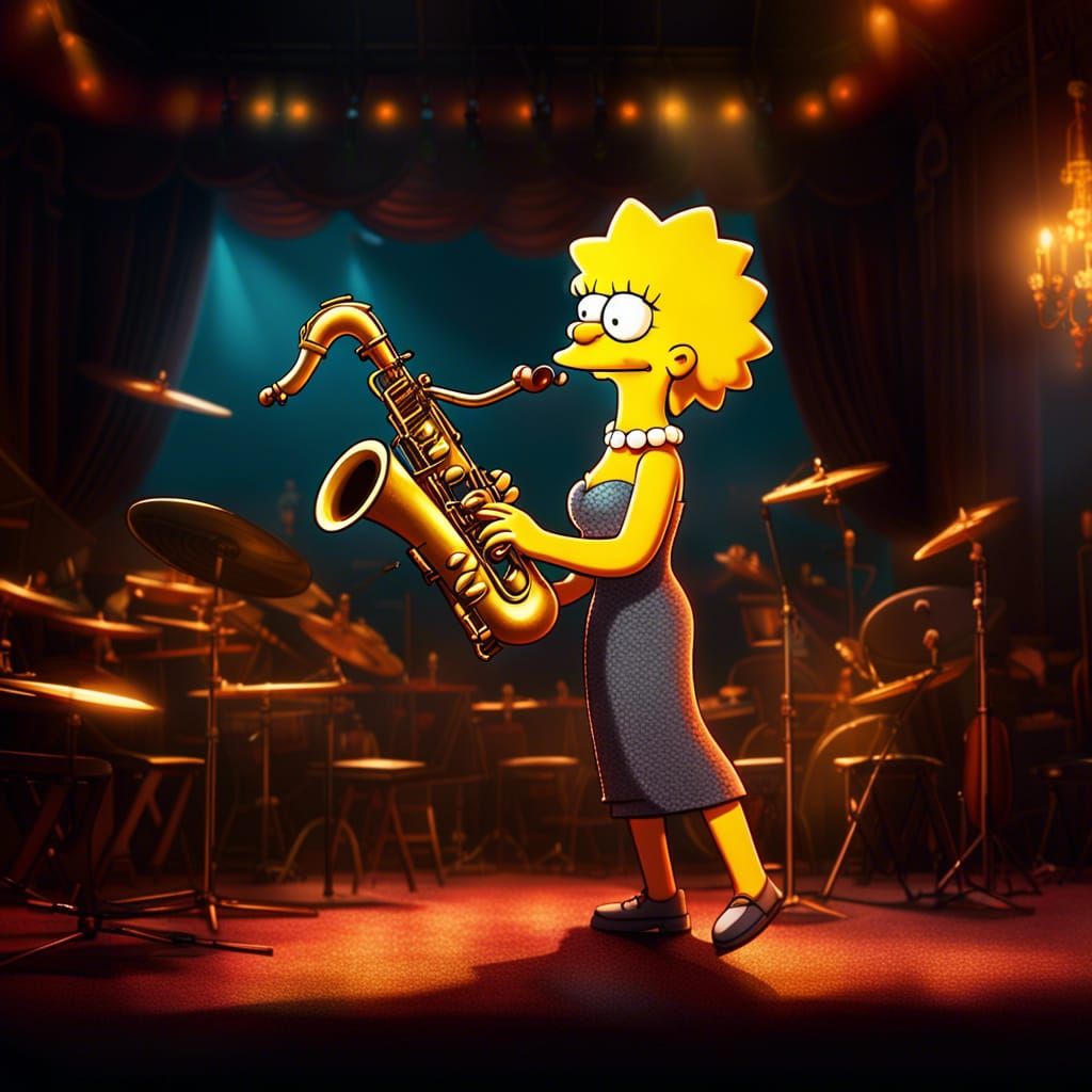 Lisa Simpson Saxophone Wallpapers - Wallpaper Cave