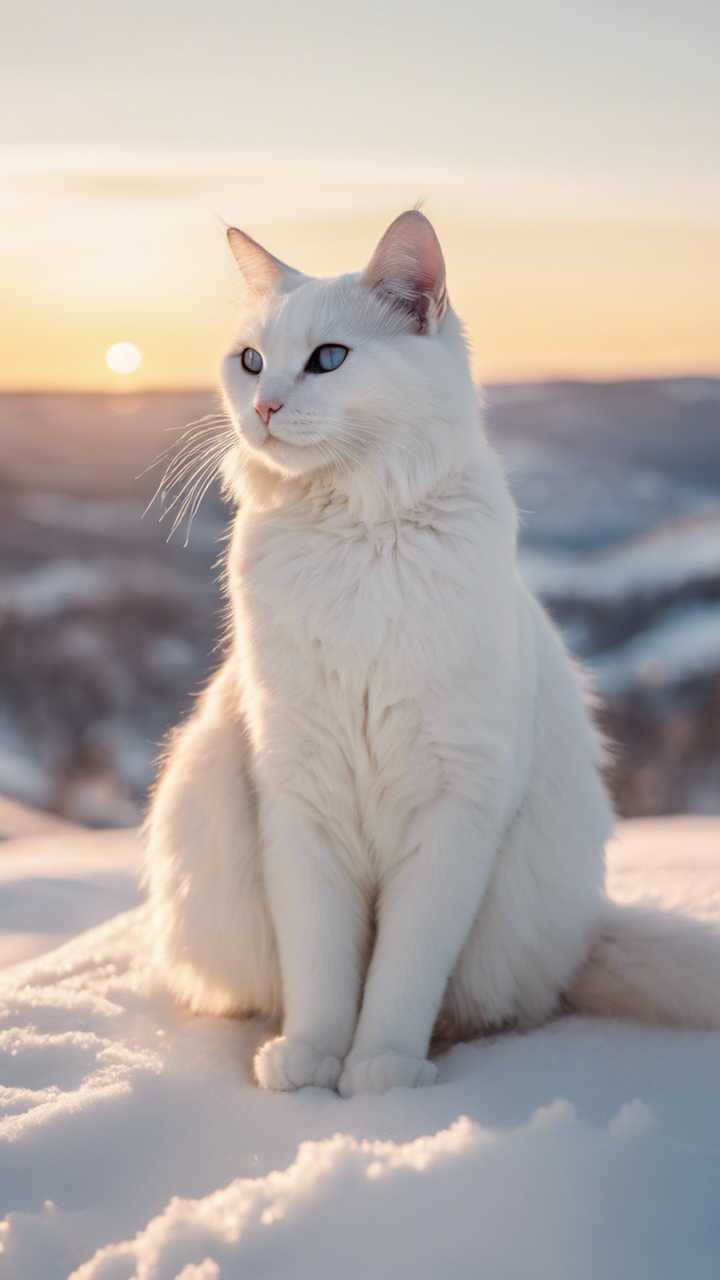 Cats In The Snow Wallpapers - Wallpaper Cave