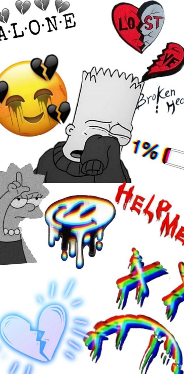 Sad Bart Phone Wallpapers - Wallpaper Cave