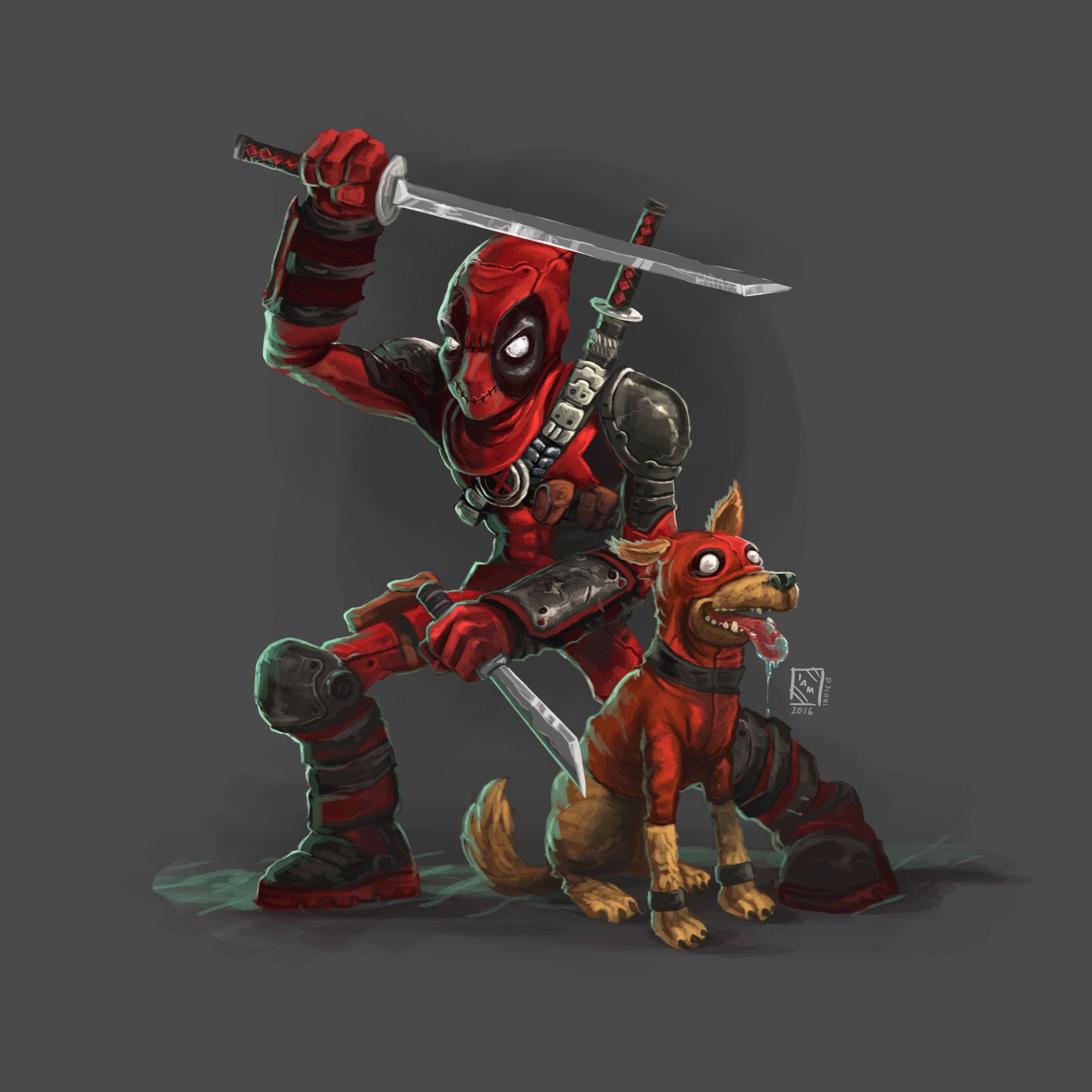 Deadpool And His Dog Wallpapers - Wallpaper Cave
