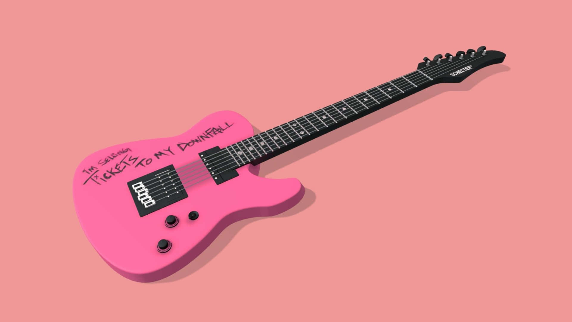 Pink Guitar Wallpapers - Wallpaper Cave