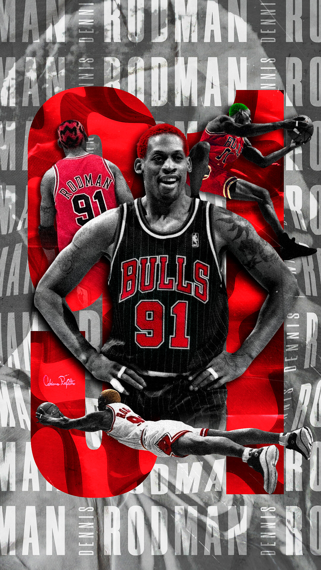 Dennis Rodman Phone Wallpapers - Wallpaper Cave