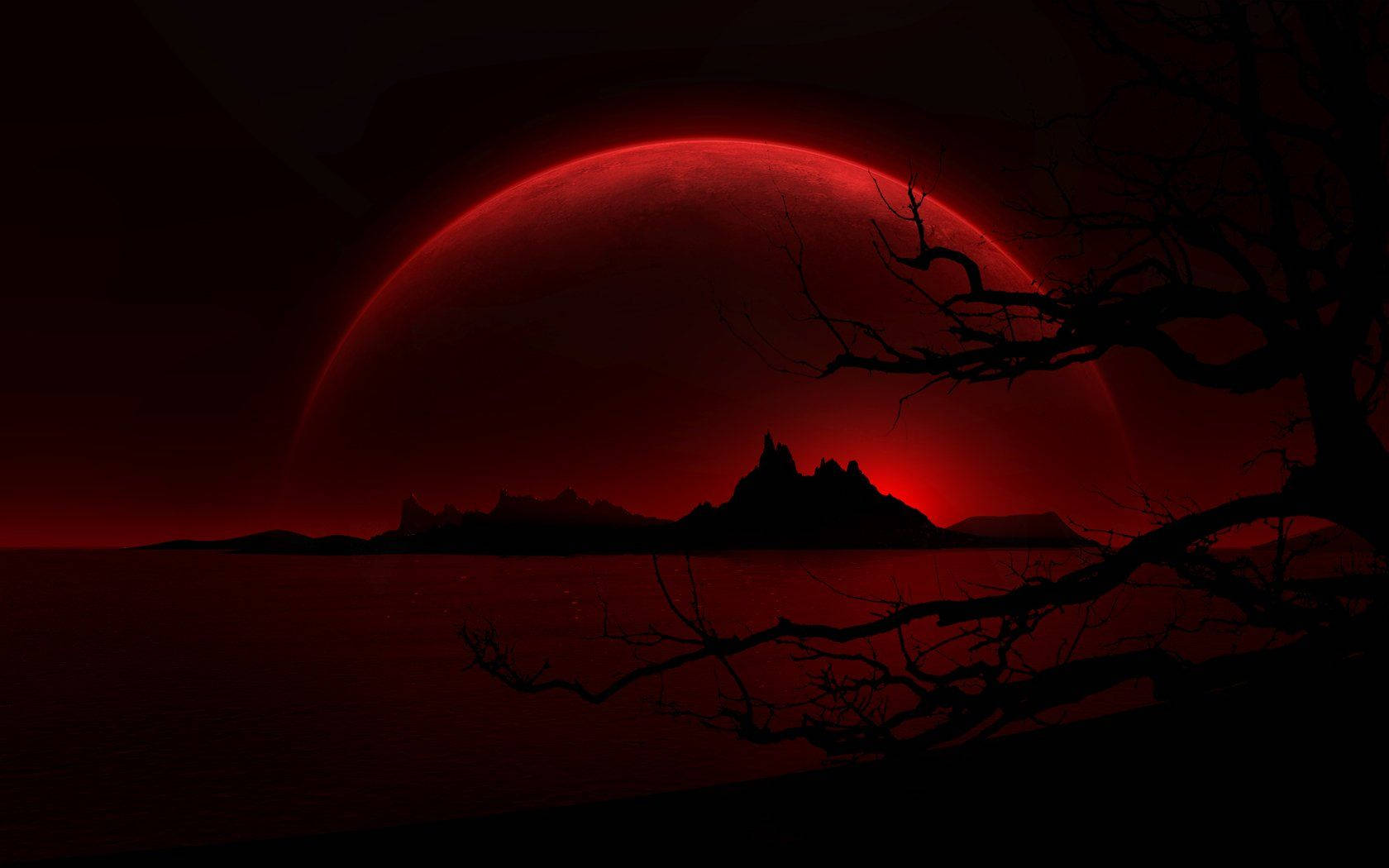 Red Night Sky Wallpapers - Wallpaper Cave