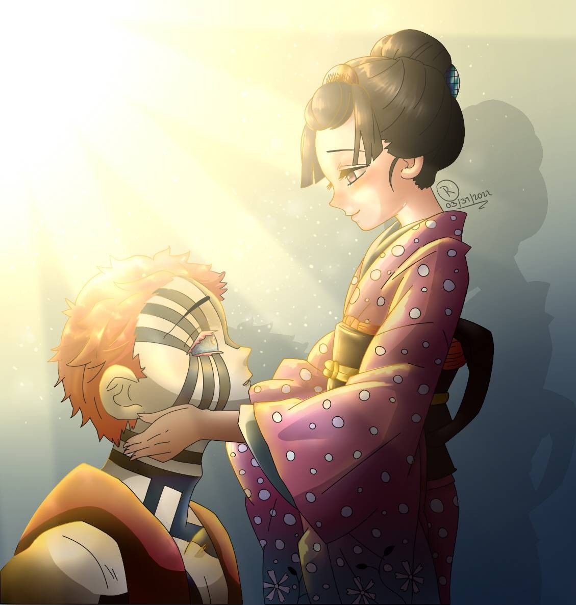 Koyuki And Akaza Wallpapers - Wallpaper Cave