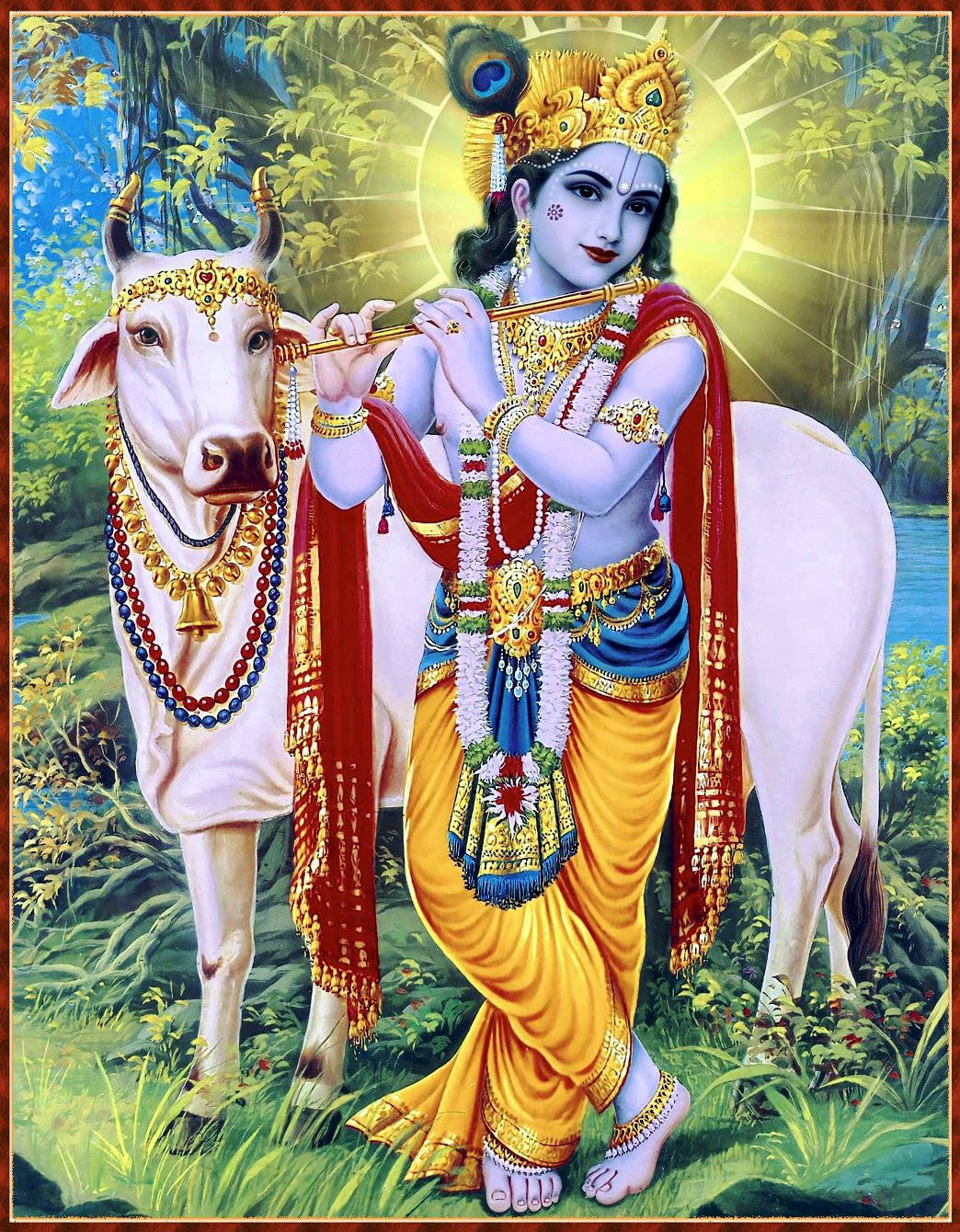 Lord Krishna With Cow Wallpapers - Wallpaper Cave