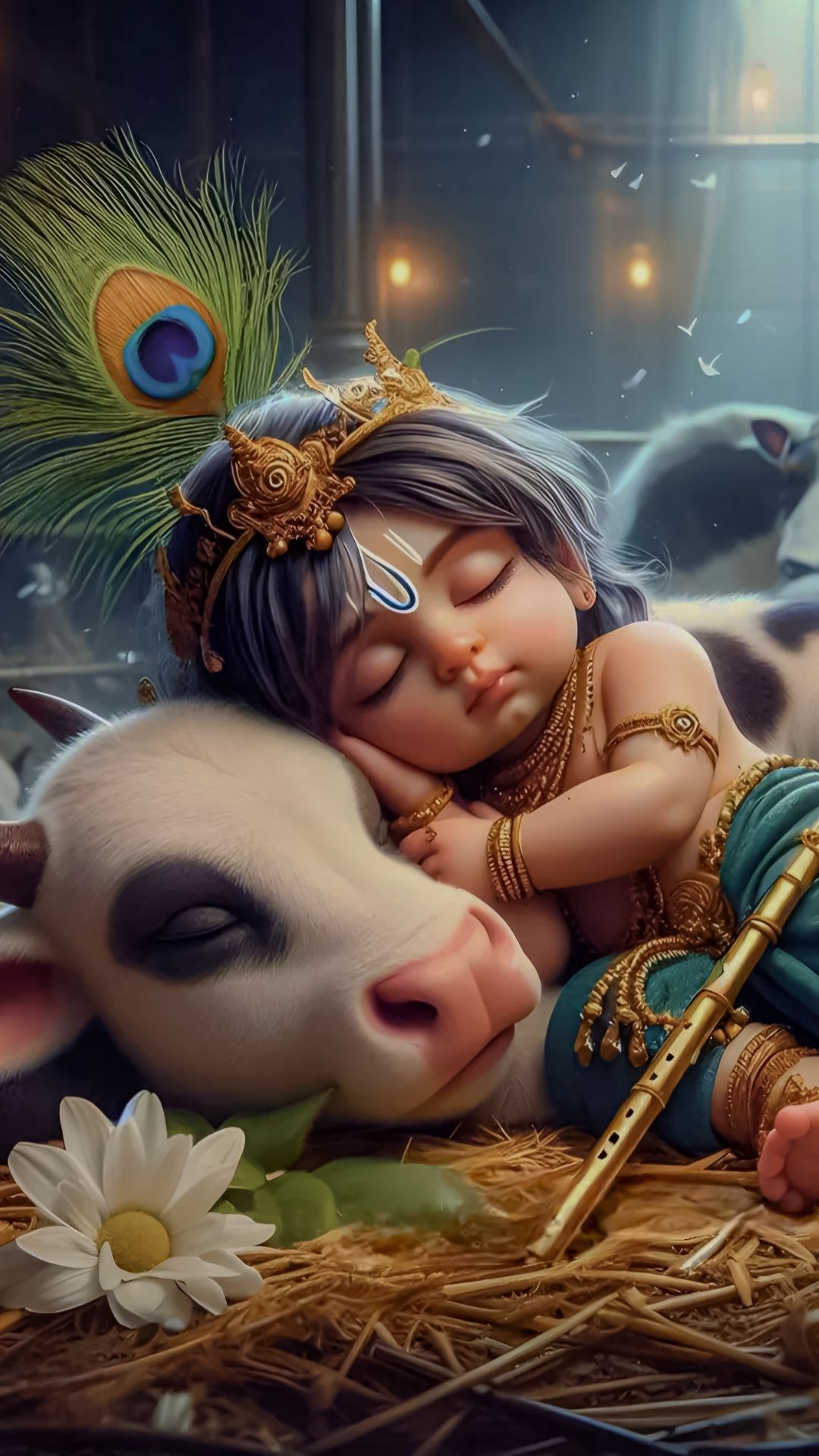 Lord Krishna With Cow Wallpapers - Wallpaper Cave