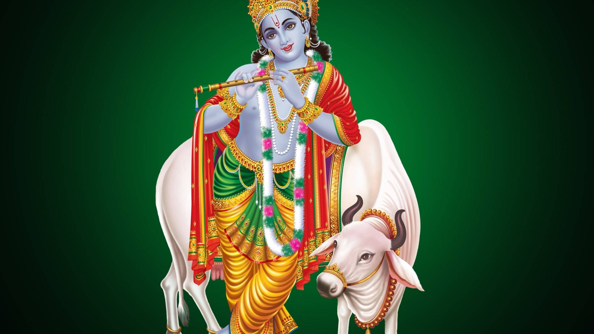 Lord Krishna With Cow Wallpapers - Wallpaper Cave