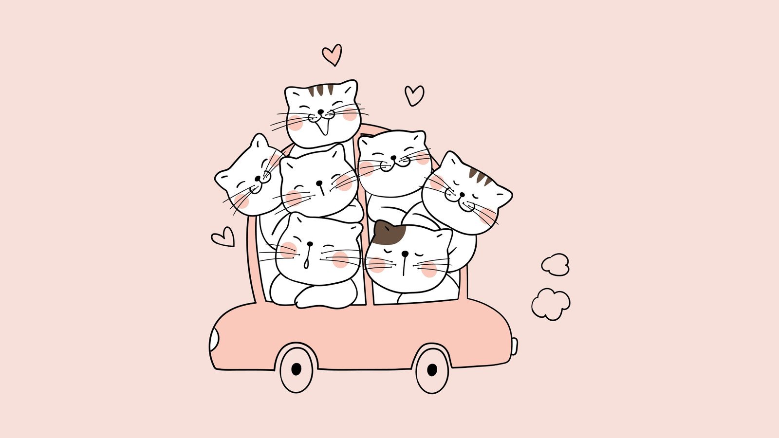 Aesthetic Cat Desktop Wallpapers - Wallpaper Cave