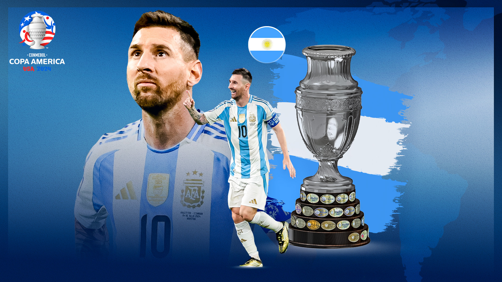 Messi 2024 Verdensmesterskap Tapet