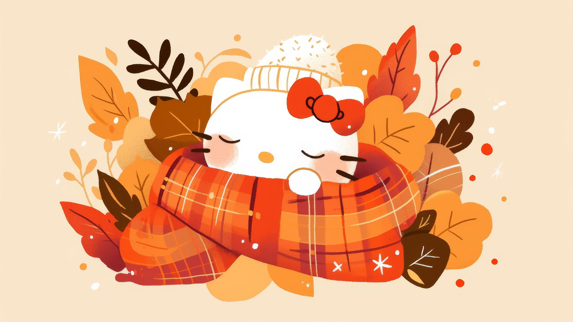 Autumn Sanrio Desktop Wallpapers - Wallpaper Cave