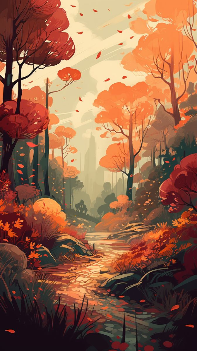 Anime Autumn View Wallpapers - Wallpaper Cave