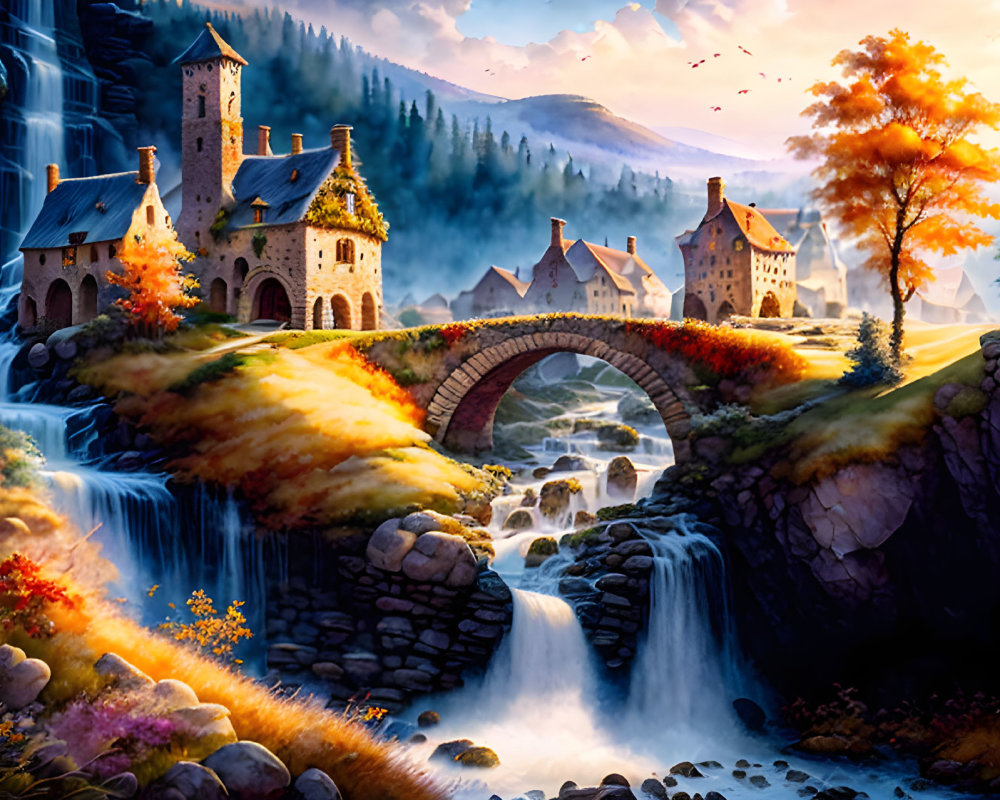 Autumn Stone Building Wallpapers - Wallpaper Cave