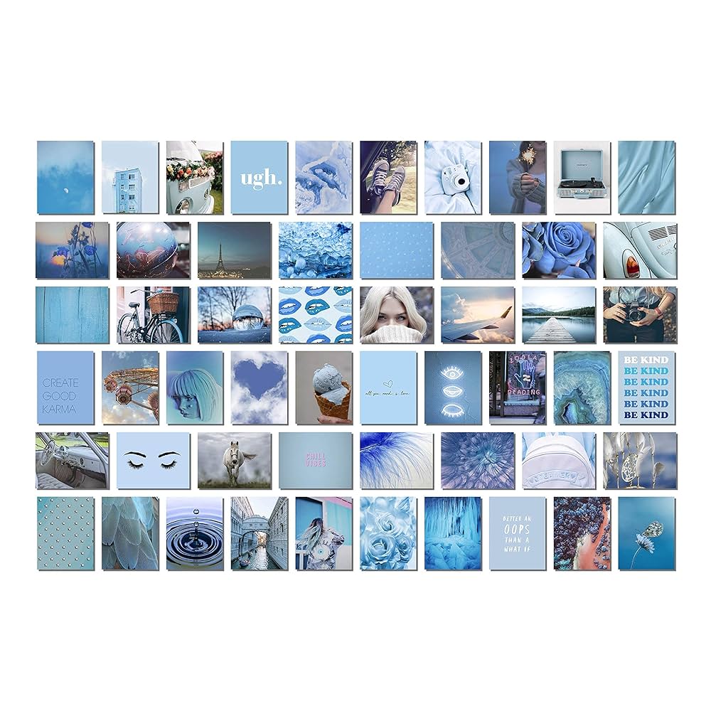 Pastel Blue Collage Wallpapers - Wallpaper Cave