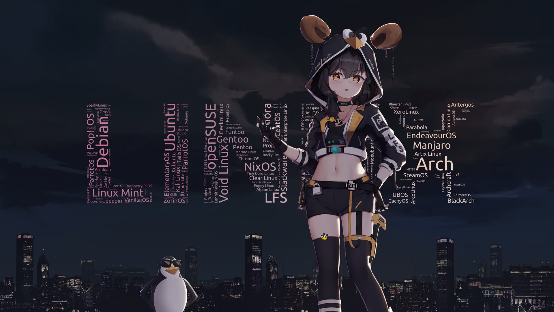 Linux Girls Wallpapers Anime Girls, Linux, Arch Linux, Misaka Mikoto,