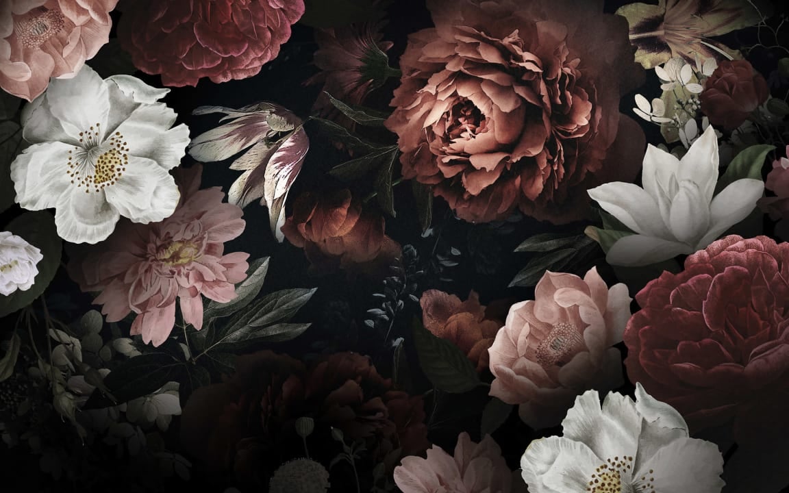 Dark Floral Desktop Wallpapers - Wallpaper Cave