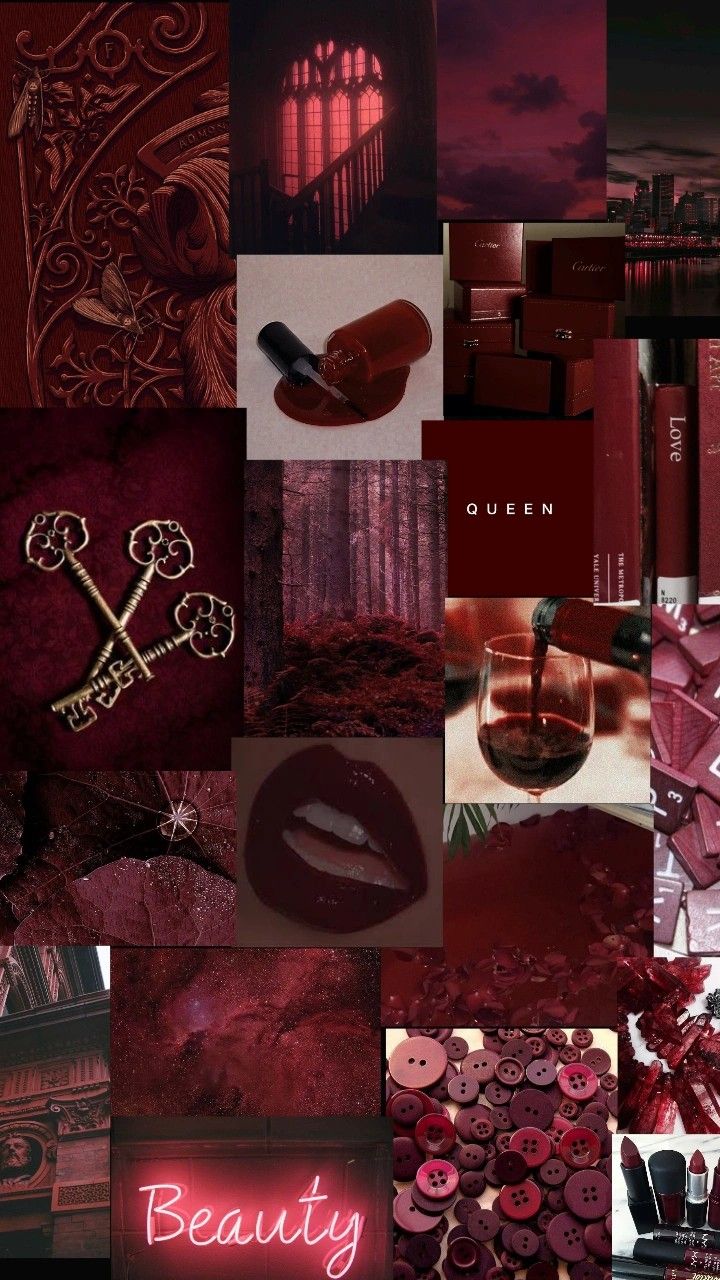 Maroon Aesthetic Wallpaper Laptop Collage - Infoupdate.org