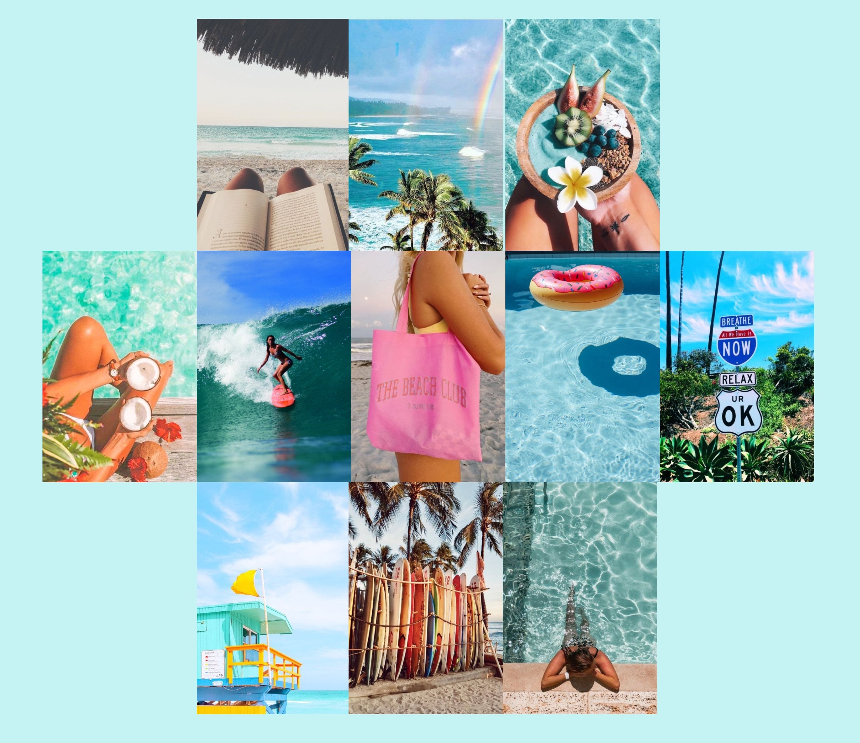 Summer Beach Collage Laptop Wallpapers - Wallpaper Cave