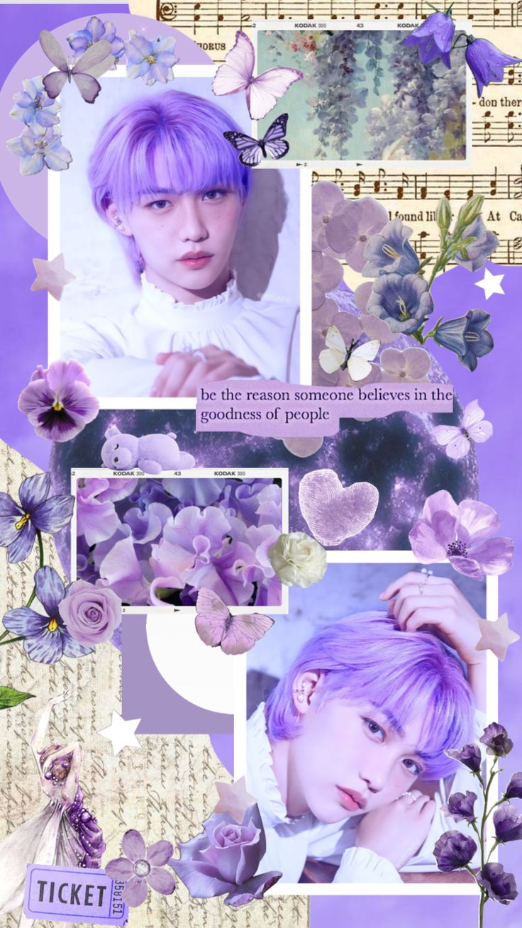 Purple Aesthetic Kpop Felix Wallpapers - Wallpaper Cave