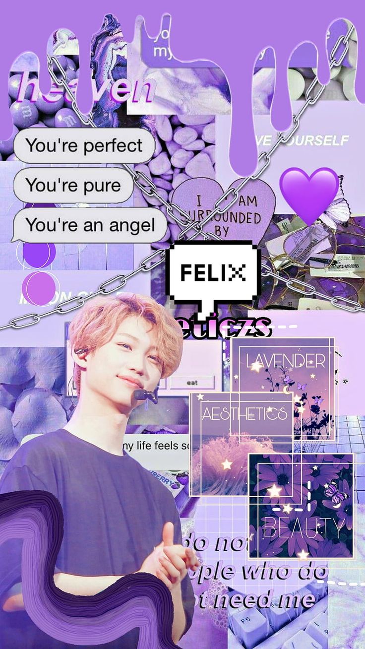 Purple Aesthetic Kpop Felix Wallpapers - Wallpaper Cave